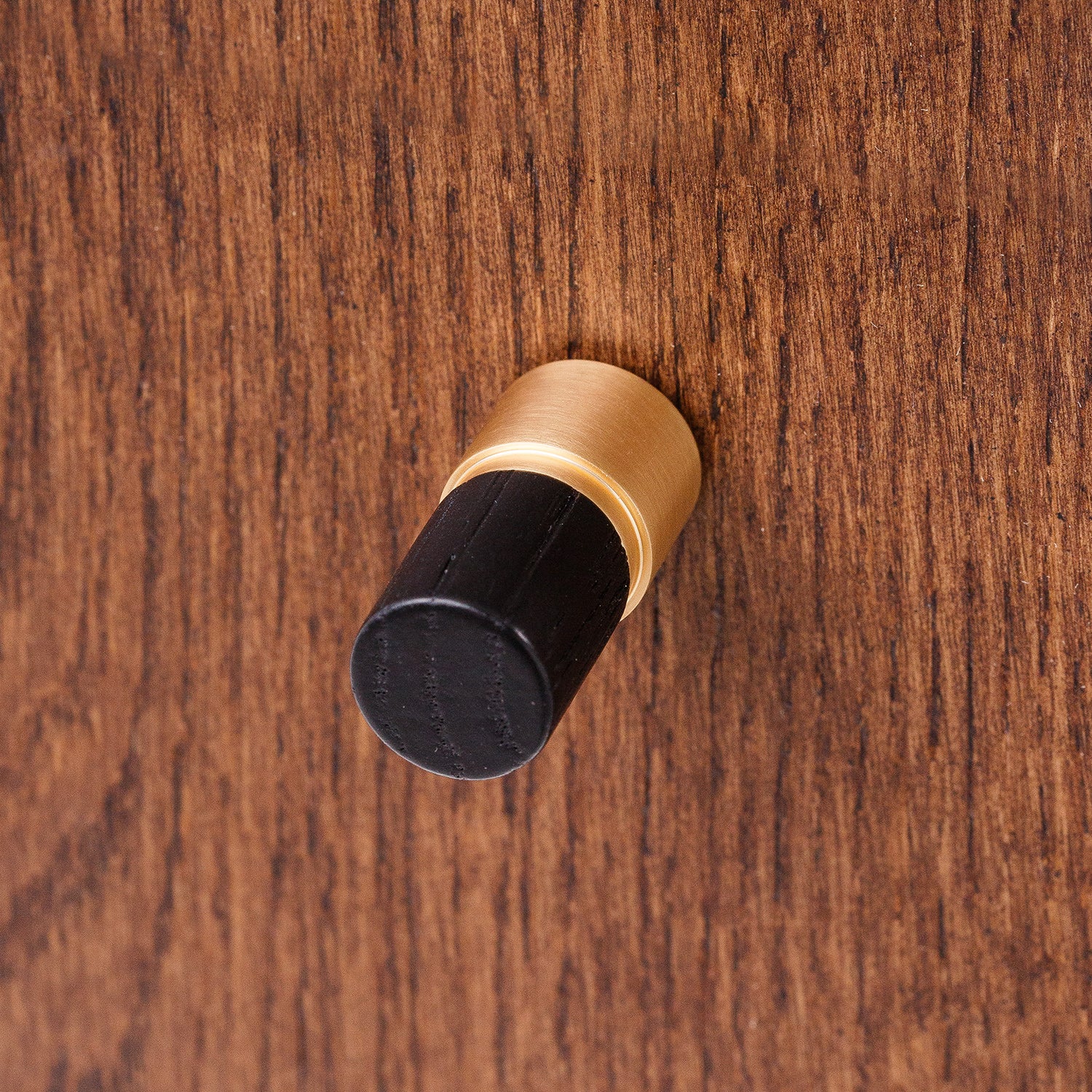 Ookami Studio OK.4 Knob – Black and Brass Cabinet Knobs